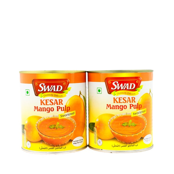 Swad Kesar Mango Pulp 24 Cans x 850g – Golden Supplies Ltd