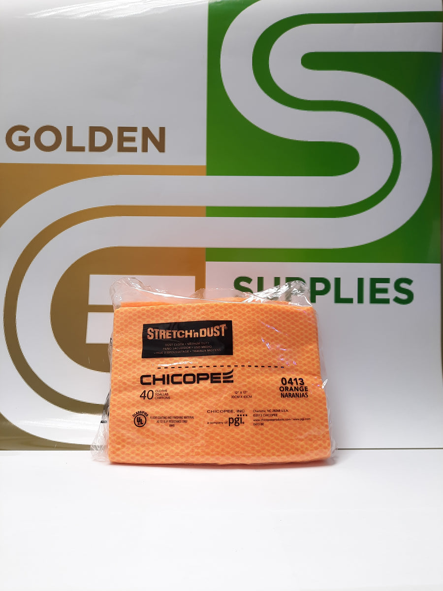 Stretch N Dust Cloth 12 x 17 Yellow / Orange 40 Pack – Golden Supplies Ltd